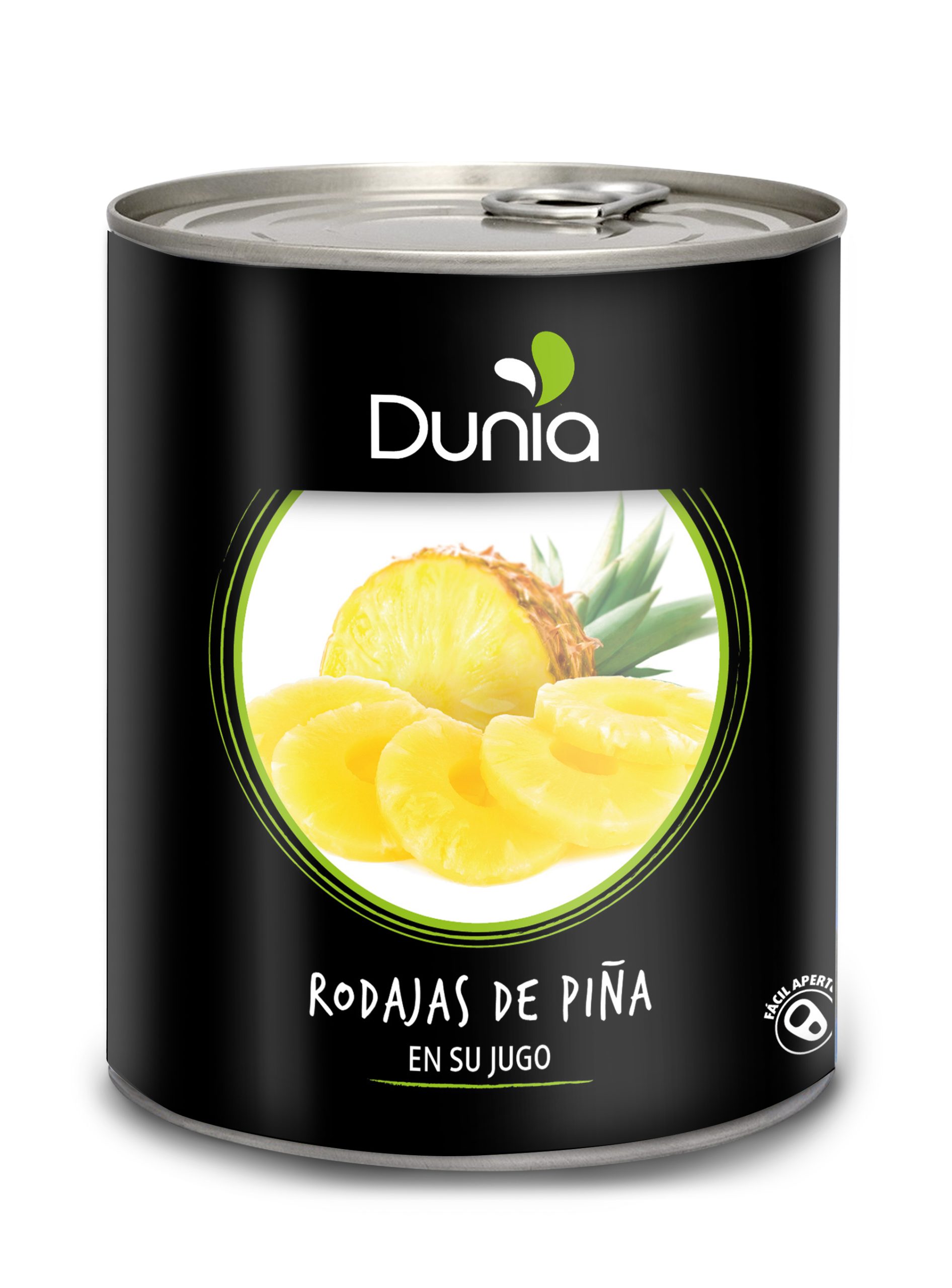 LATA 1KG RODAJAS DE PIÑA EN SU JUGODUNIA - Dunia Food